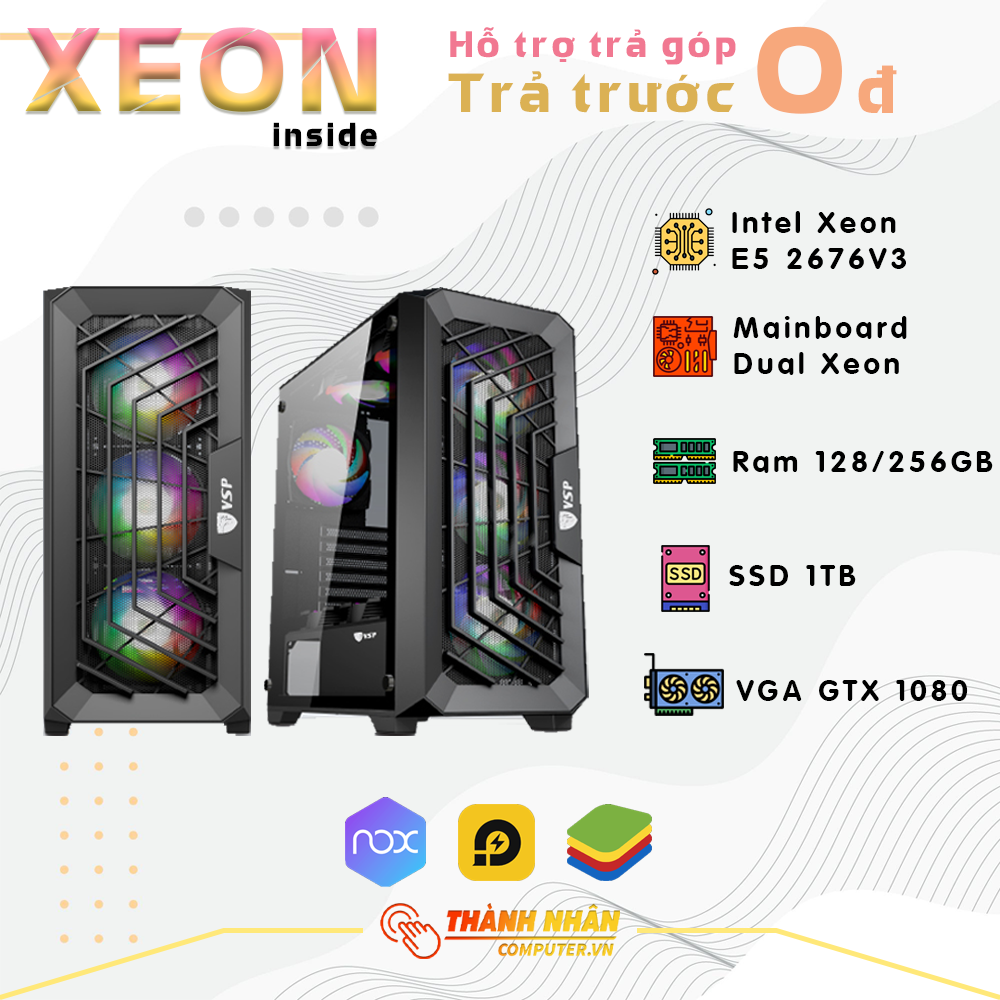 Intel Xeon E5 2676 treo acc nox, acc giả lập